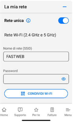 MyFastweb - Siucurezza della rete WI-FI